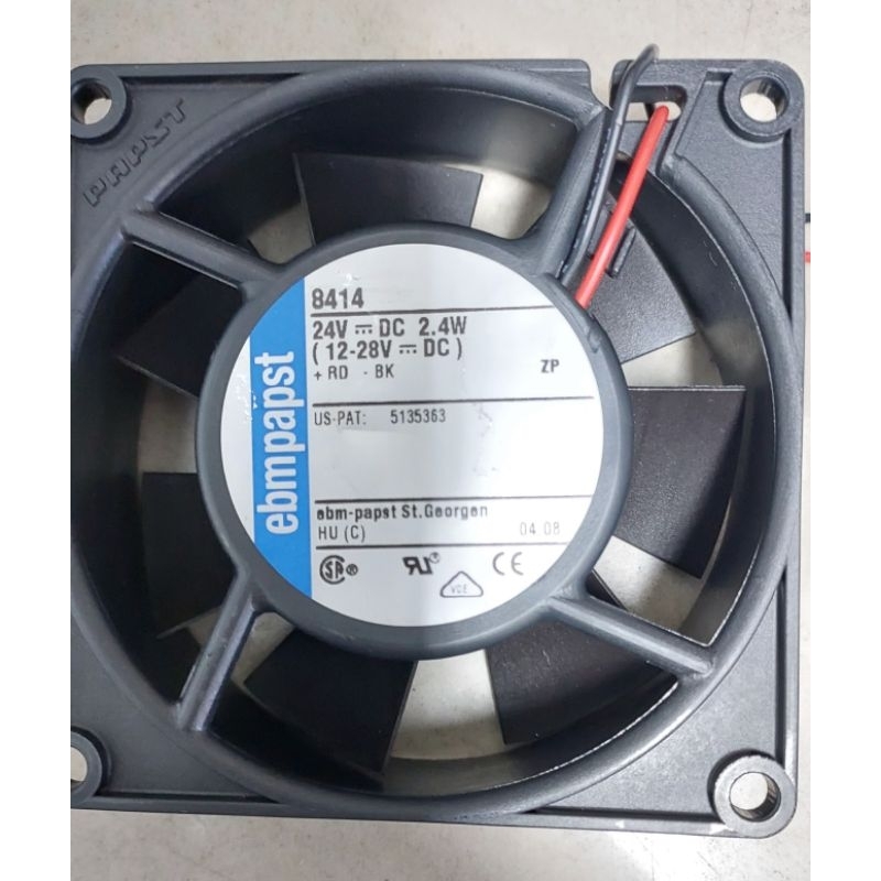 2 pçs Micro Ventilador Cooler EBM-PAPST 24v Ebm 2 Fios 8cm 80x80x25MM ...