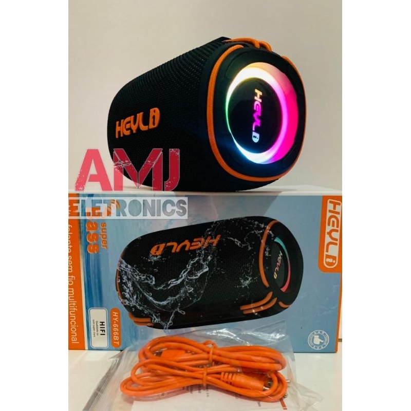 Caixa de Som Portátil Bluetooth heyli HY-666BT 15W | Shopee Brasil
