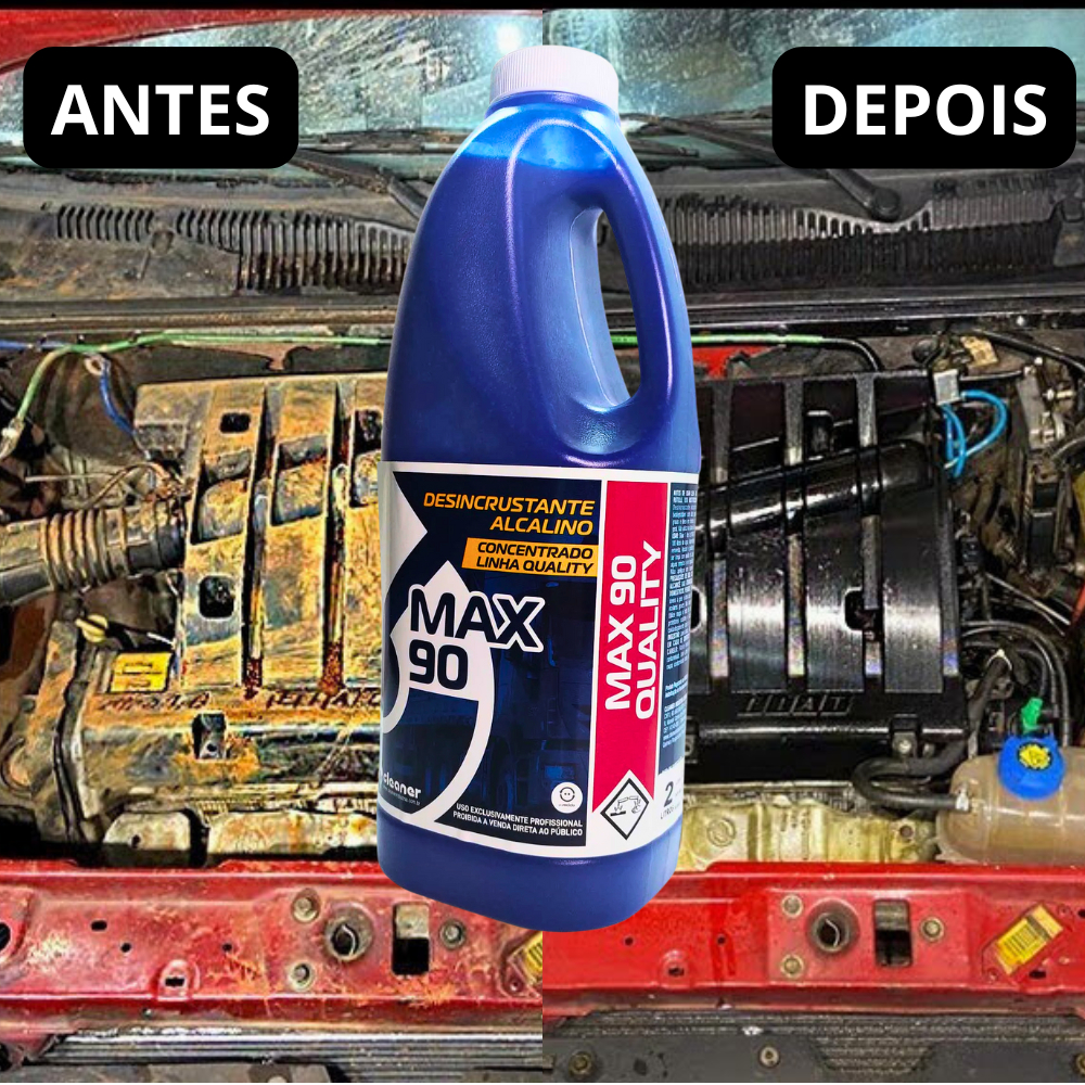 Desincrustante Alcalino Concentrado Cleaner 2L Remove Graxas Terra Limpa Motores Roda Ferrugem ...
