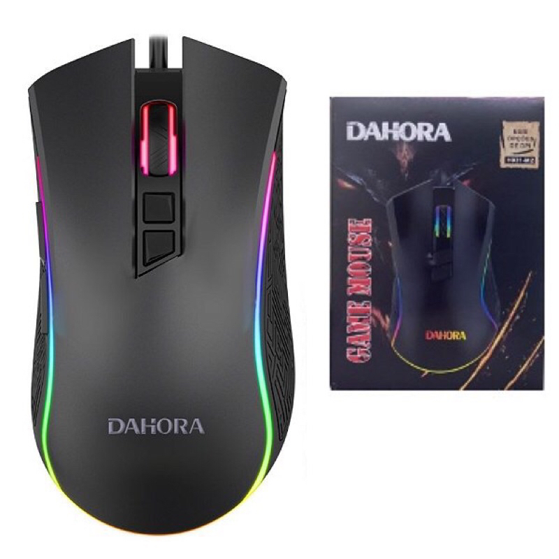 Mouse Gamer Dahora H029-m4 6000dpi Rgb 7 Botões Ergonômico. | Shopee Brasil