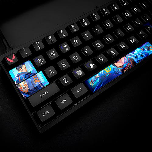 Keycaps Yoru Valorant Kit 8 Teclas Artesanal Personalize Seu Teclado ...