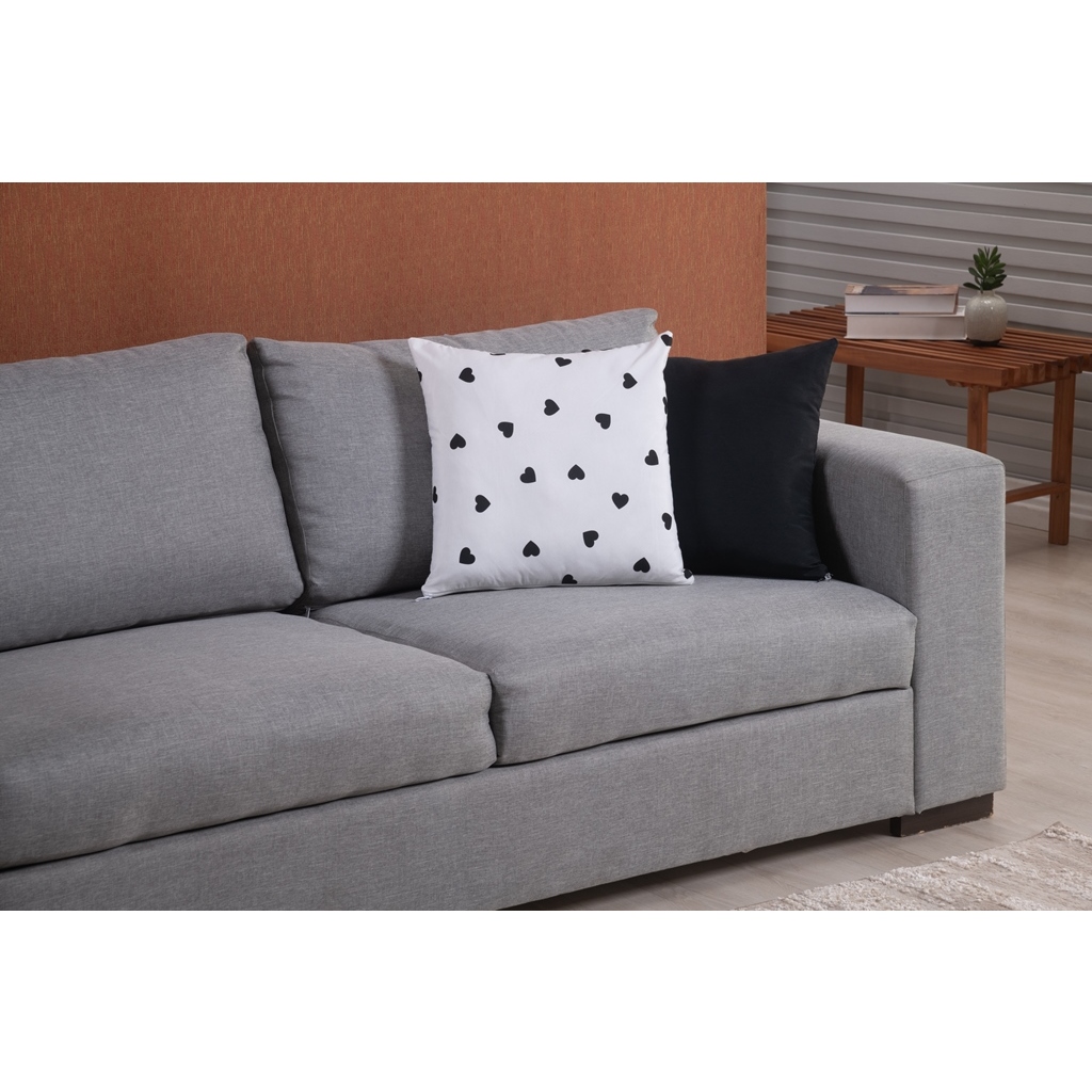 Kit 2 Capas De Almofadas 45x45 Tecido 100% Algodão Com Ziper Capas ...