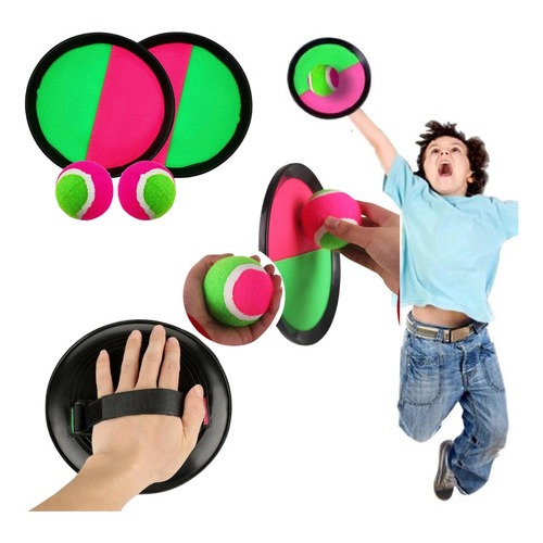 Kit Raquete Bateu Colou Bate Gruda Frescobol Peteca Tênis Com Bolinha ...