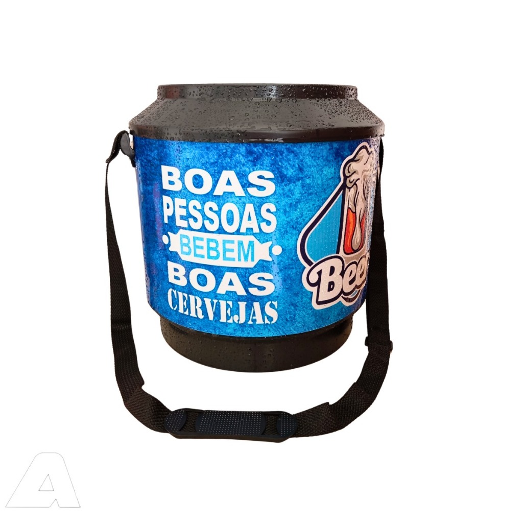 Cooler Térmico Redondo Caixa Térmica Grande 30 Latas 21 litros ...