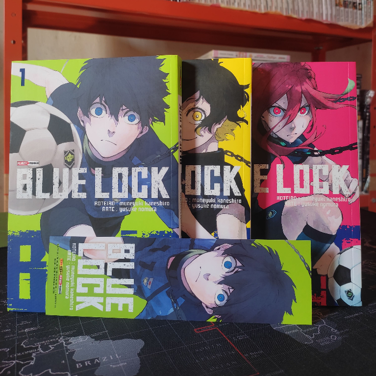 Blue Lock vol 1 ao 3 mangá | Shopee Brasil