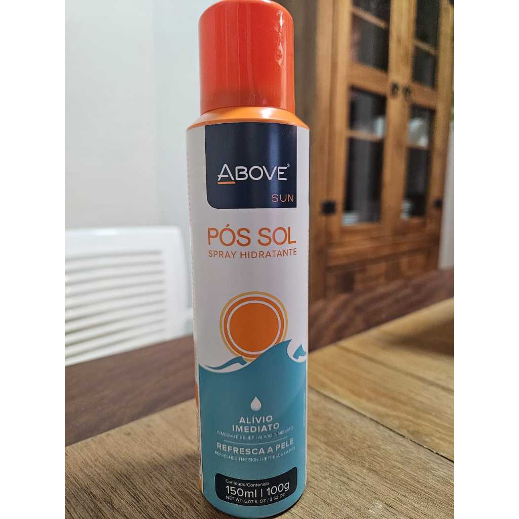 Hidratante Spray Above Pós Sol Pele Refrescante e Alívio Imediato 150ml ...