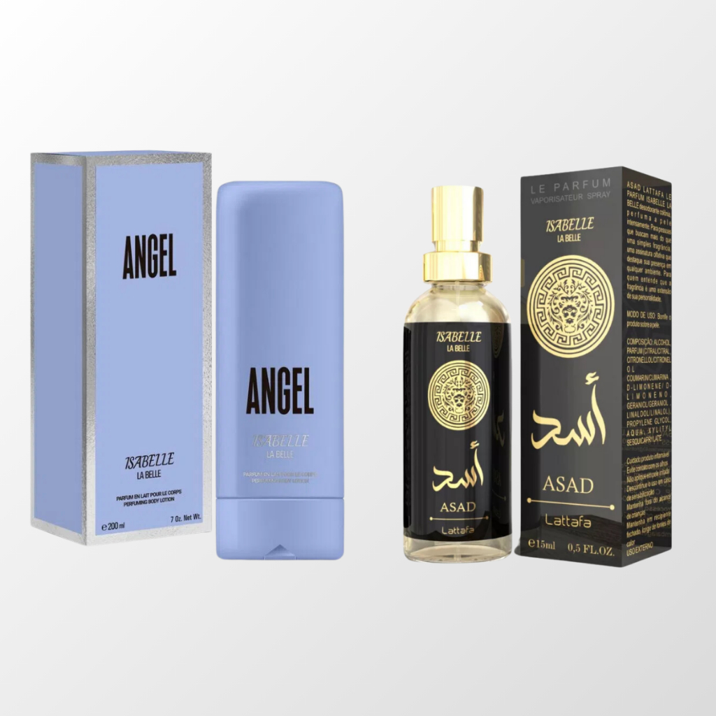 Creme Angel Isabelle La Belle Hidratante 200ml + Perfume Asad Lattafa ...
