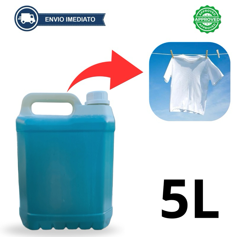 Lava Roupas Liquido Fragrância Omo 5L Sabão Multiuso Envio Imediatoo ...