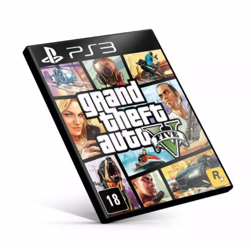 GTA V 5 Grand Theft Auto - Ps3 M í d i a D i g i t a l - Normal ...