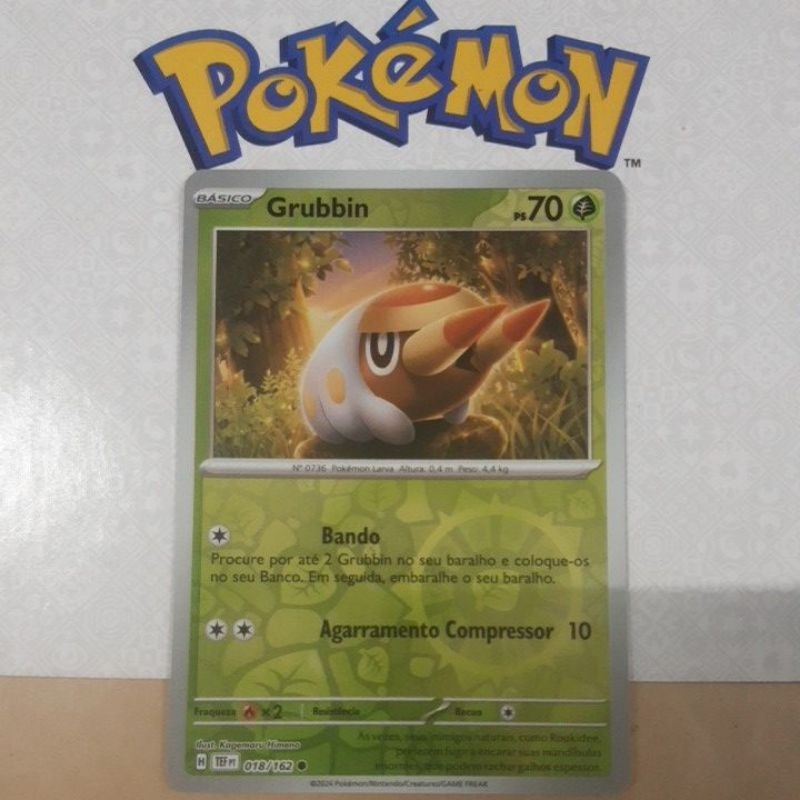 Carta Card Pokémon Grubbin | Shopee Brasil