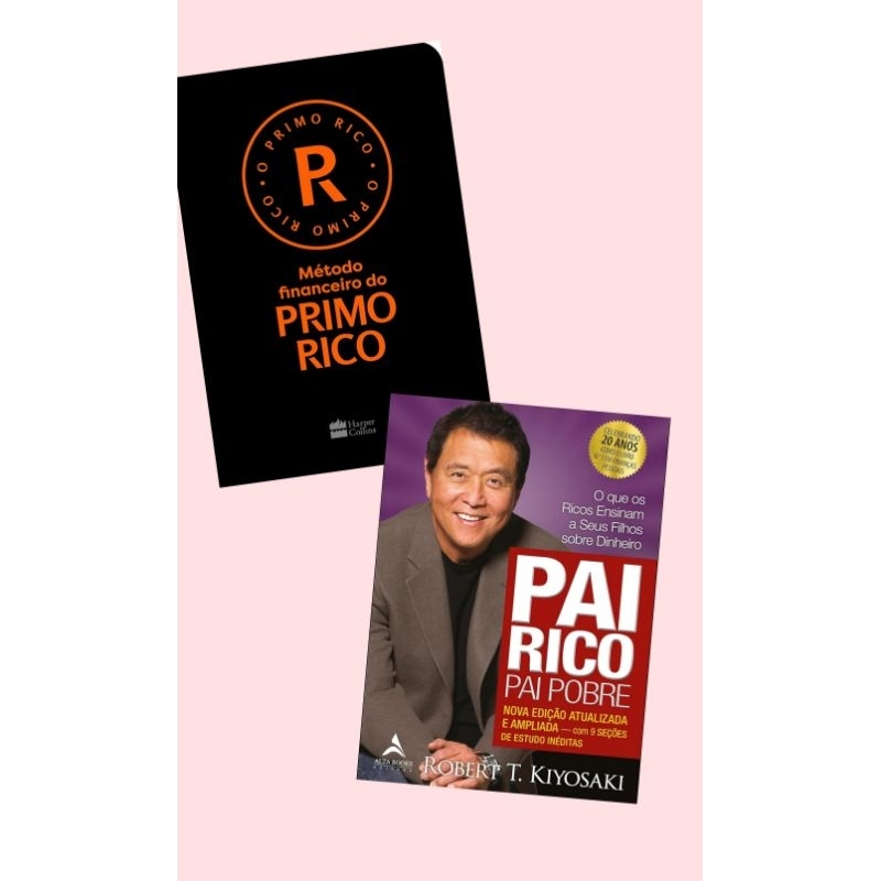 Kit de livros Pai rico pai pobre e O método financeiro do primo rico ...