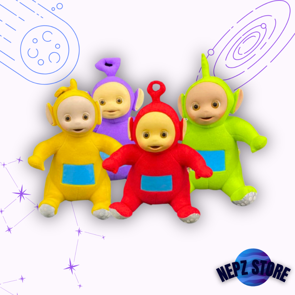 Boneco Teletubbies 30cm Original Estrela Tinky Winky, Po ou Laa-Laa em ...