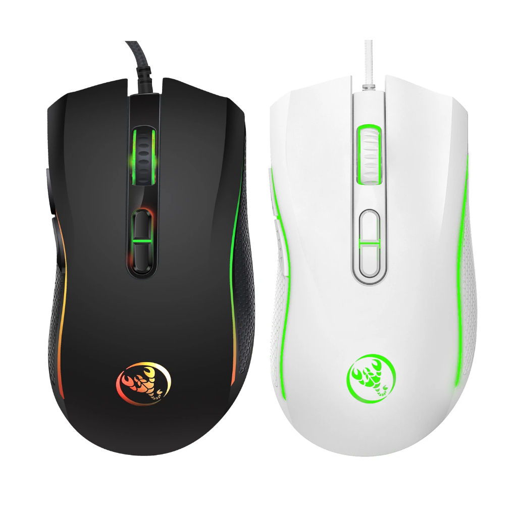 Mouse Gamer Mecânico HXSJ A869 RGB Com Fio 3200 DPI USB - Escorrega o Preço