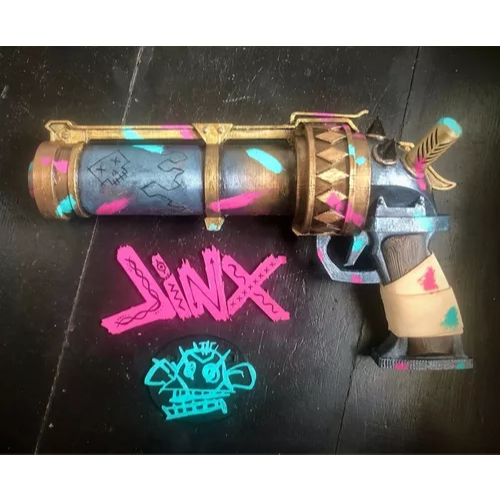 Arma Cosplay Jinx Arcane League Of Legends - pistola jinx | Shopee Brasil