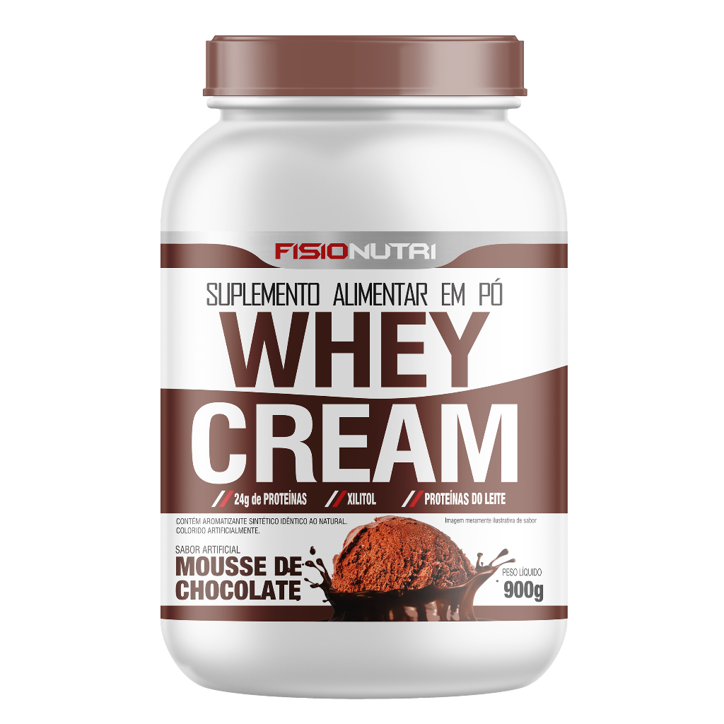 Whey Gourmet Cream Pote 900gr Vários Sabores - Fisionutri | Shopee Brasil
