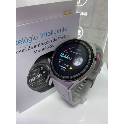 Smartwatch S6 Ultra redondo Cinza PRIMEIRA LINHA | Shopee Brasil