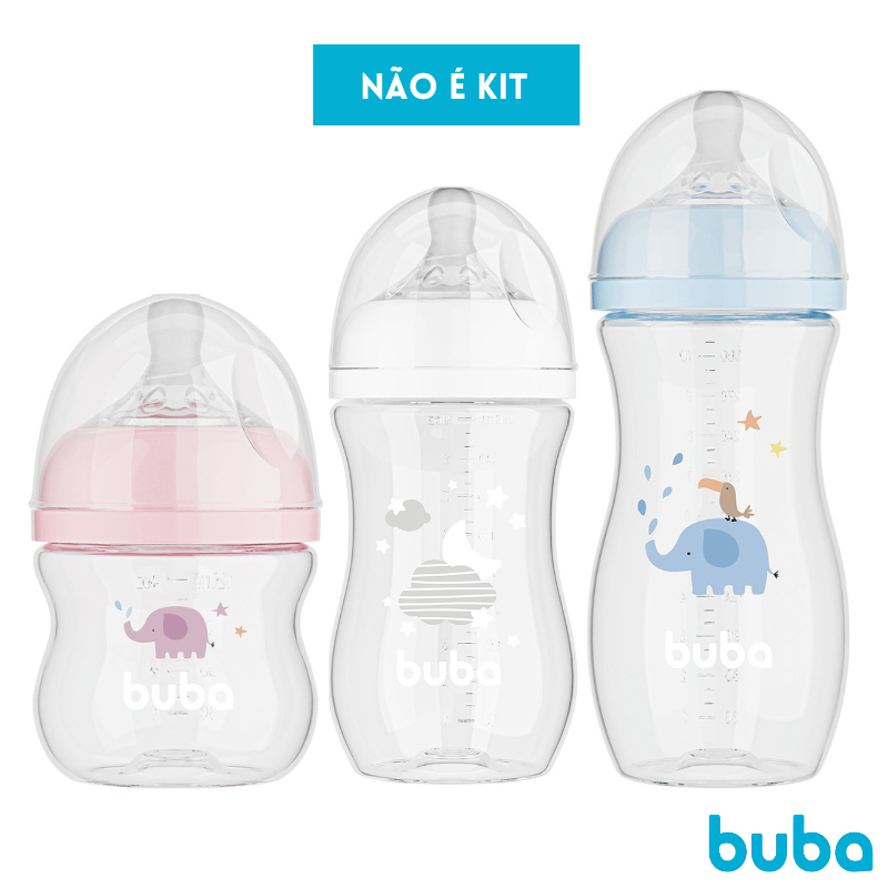 Mamadeira Easy Flow Anticólica Antigases 120ml 270ml 330ml Buba | Shopee Brasil