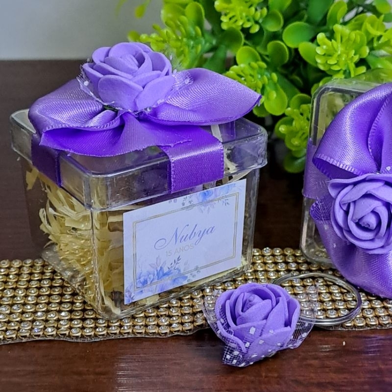 Kit 50 Lembranças personalizadas l Lilás l Luxo l Roxo l Aniversário l ...