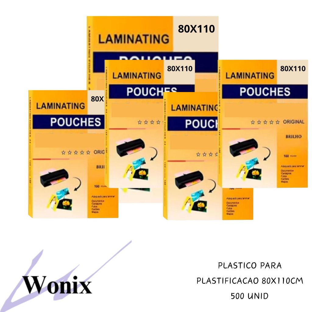 Plástico para Plastificação RG/Identidade Lassane 80x110mm - Pacote com ...