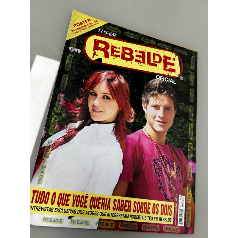 REVISTA PÔSTER REBELDE RBD ROBERTA E TEO OFICIAL | Shopee Brasil