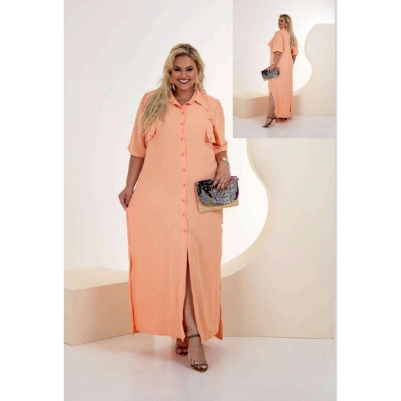 Chemise Air Flow Plus Size | Shopee Brasil