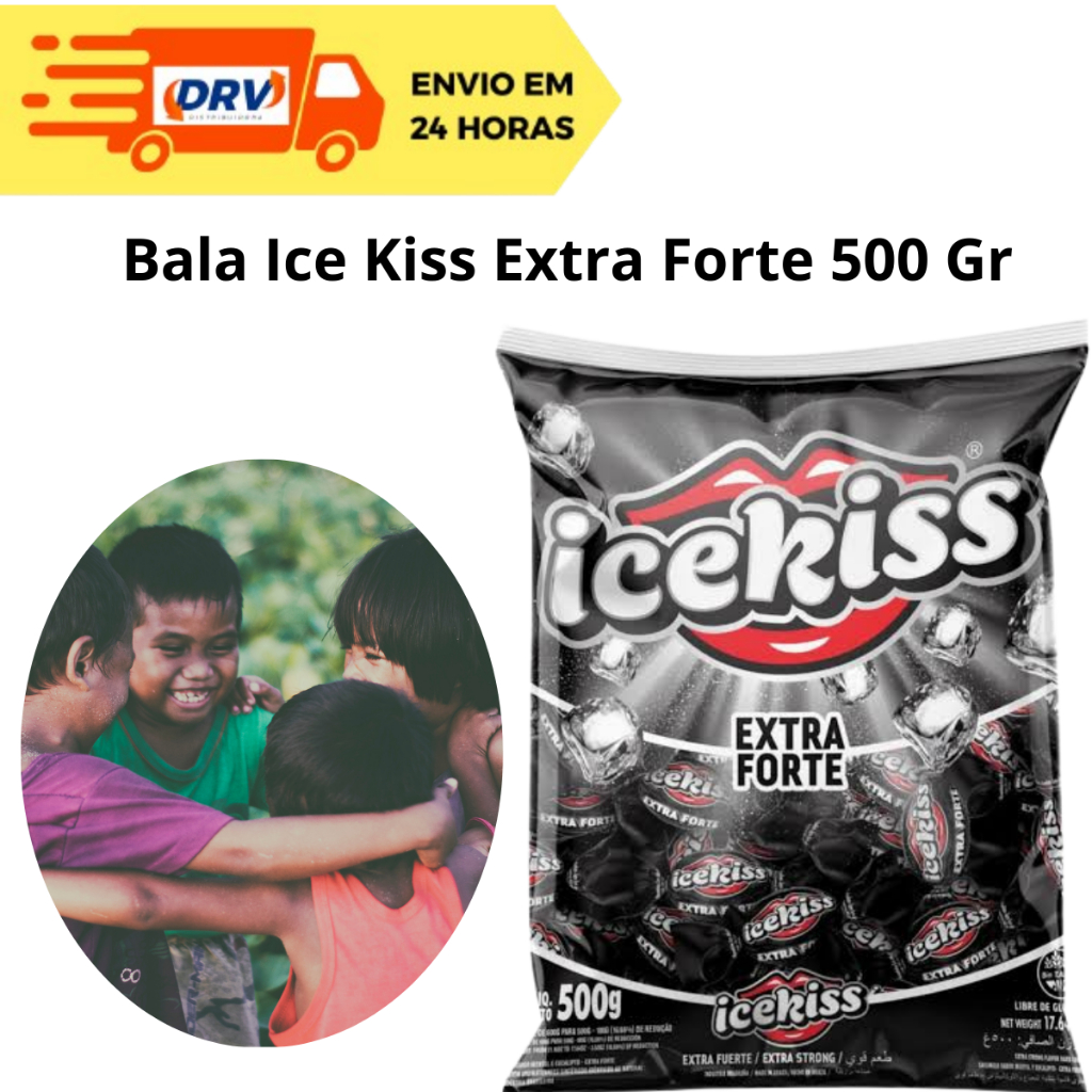 Bala Ice Kiss Extra Forte 500 Gr - Bala Dura Ice Kiss Extra Forte 500 ...