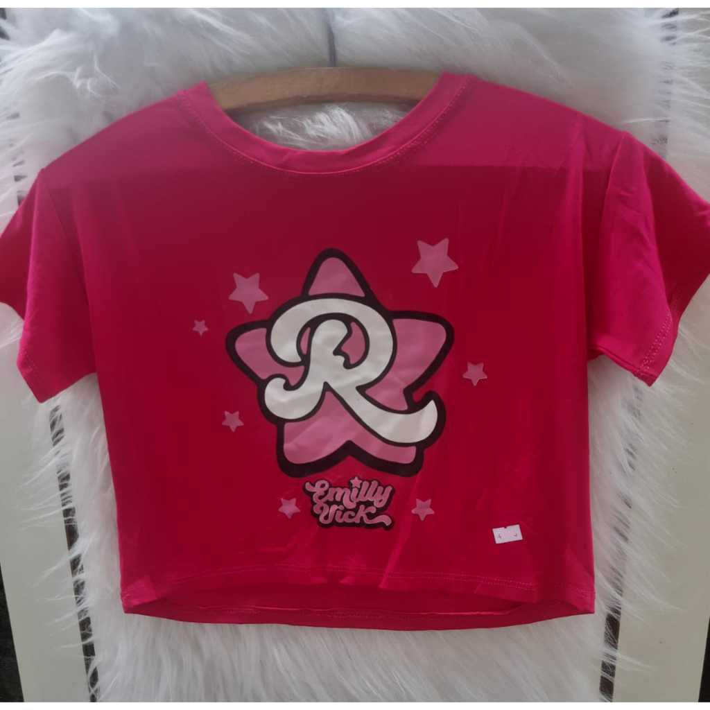 Cropped Emily Vick Os Rosa Youtuber Influencer Moda Infantil Juvenil ...