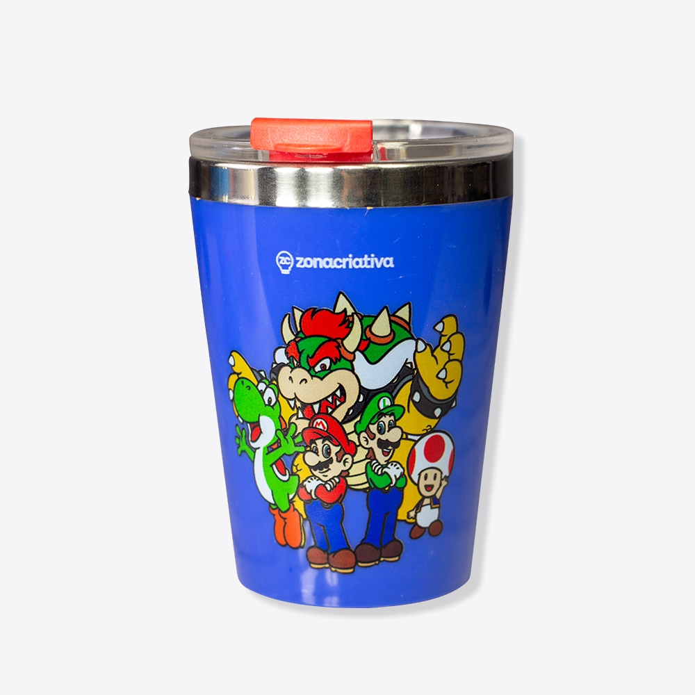Copo Super Mario Snap 300ml Viagem Mario E Amigos Licenciado | Shopee ...