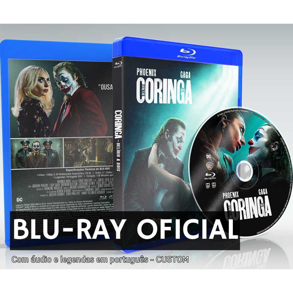 Blu-ray Filme Coringa: Delírio a Dois (Oficial - Custom) | Shopee Brasil