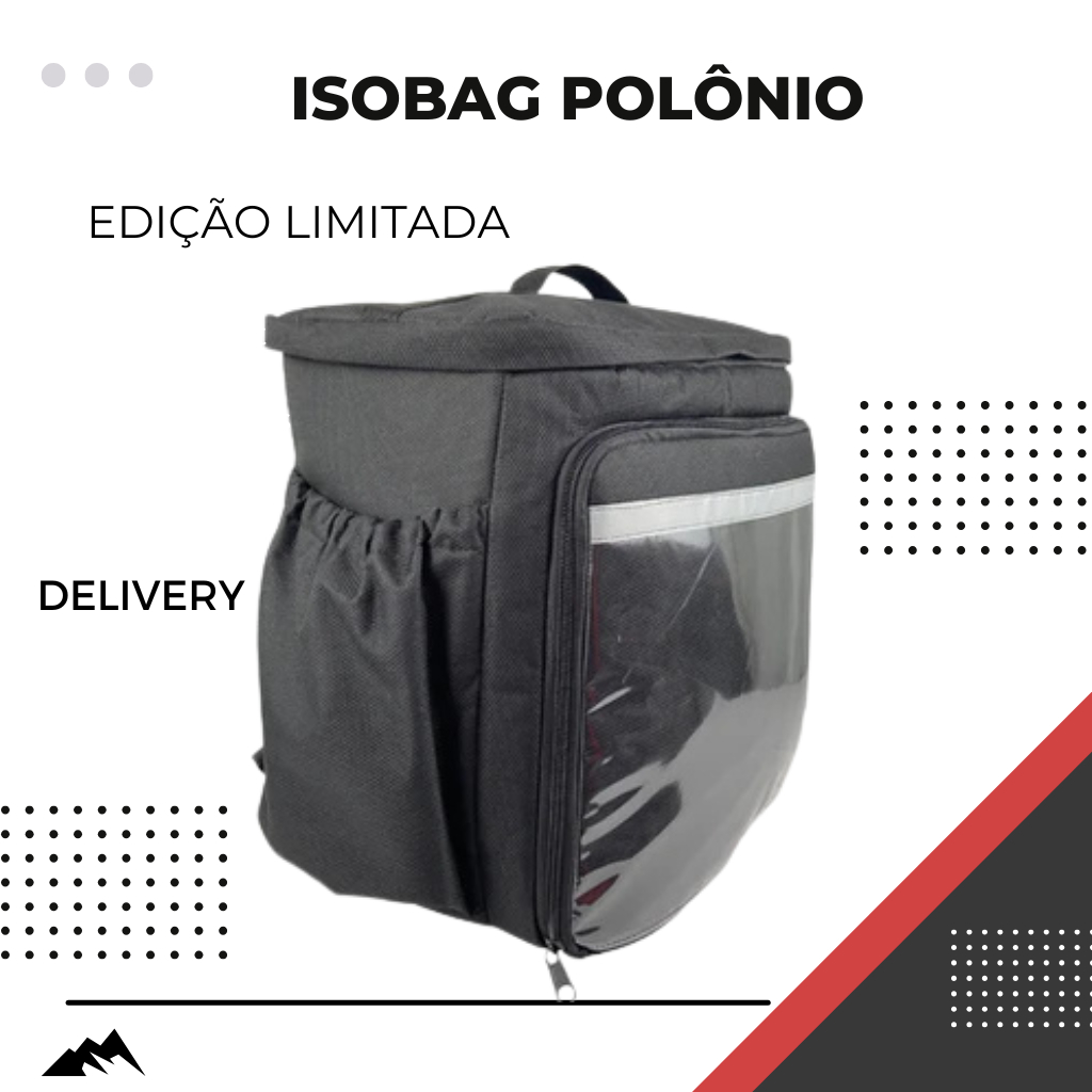 Mochila Bag Motoboy ifood Entregador Impermeavel Profissional REFORÇADA ...