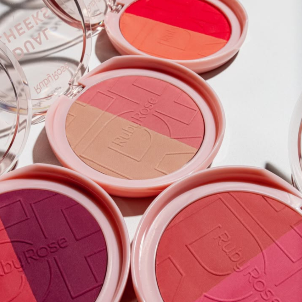 Dual Cheeks Blush Compacto Ruby Rose - Escolha seu tipo | Shopee Brasil