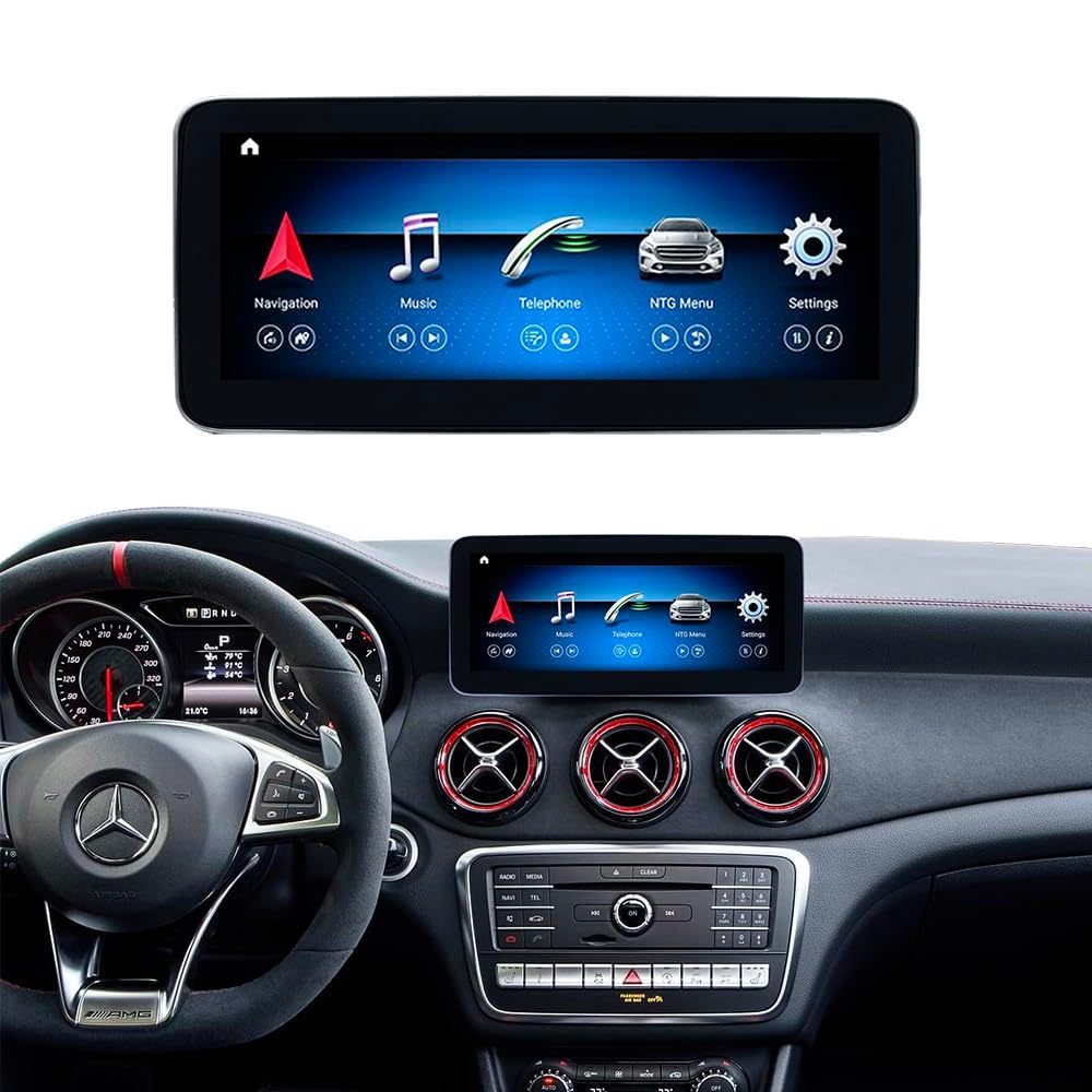 Multimidia mercedes benz A200 A250 A35 AMG A45 tela 10.25 qled touch ...