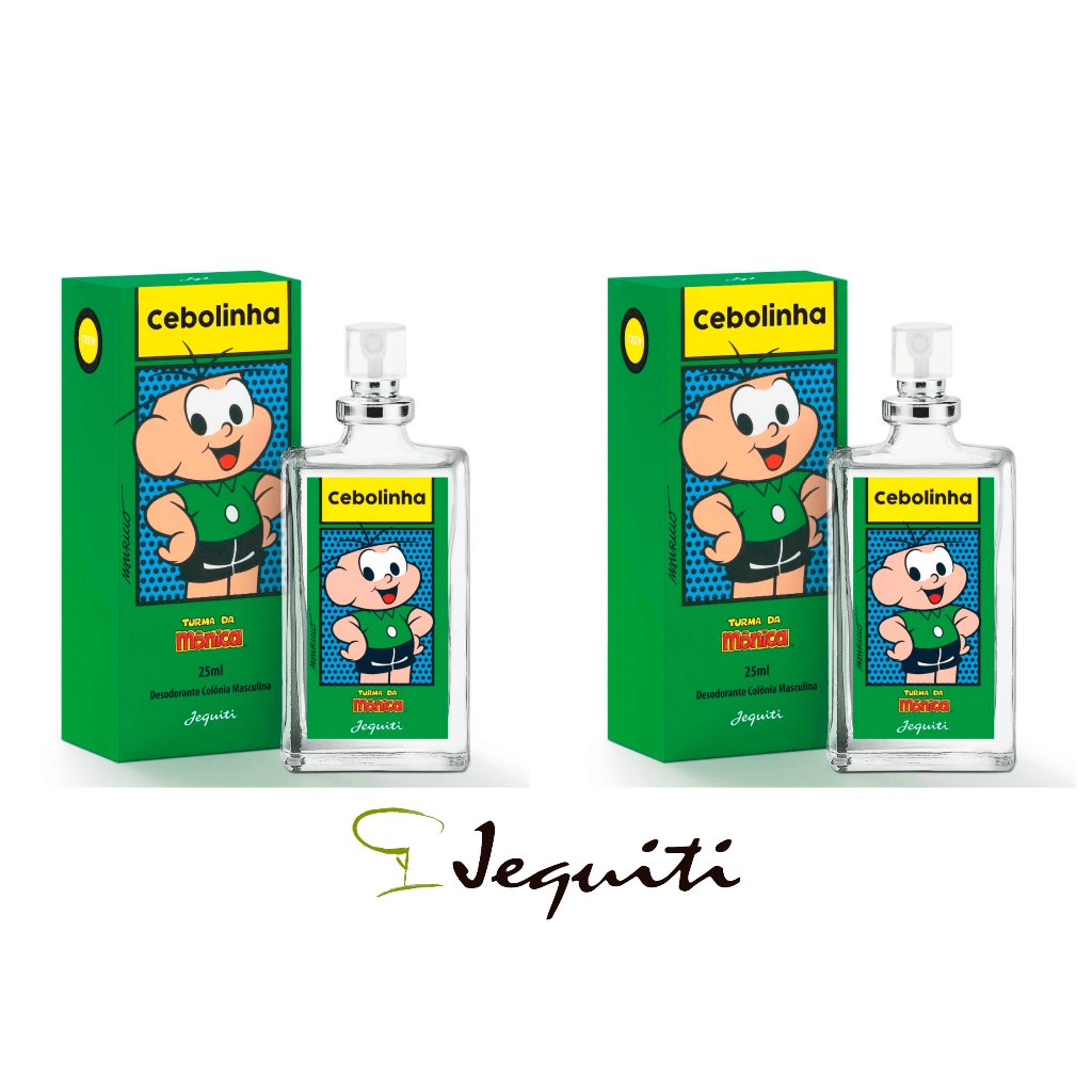 Kit 2 Colônias Cebolinha Desodorante Perfume Jequiti 25 ml cada Turma ...