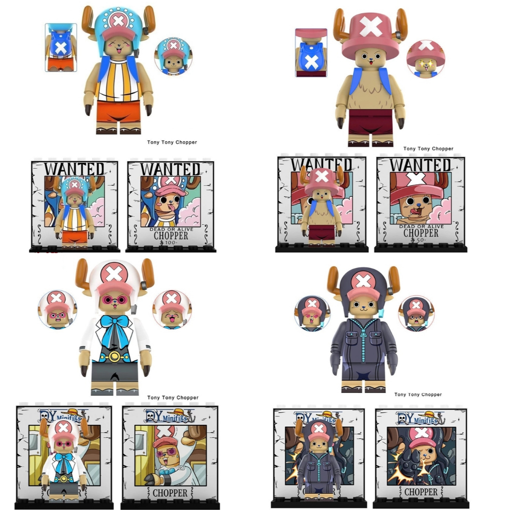 Tony tony chopper minifigure de coleção doutor one piece luffy com ...