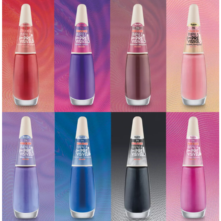 Esmalte Que Muda De Cor Duo Colors Da Impala - Kit C/ 8 Unid - Envio ...