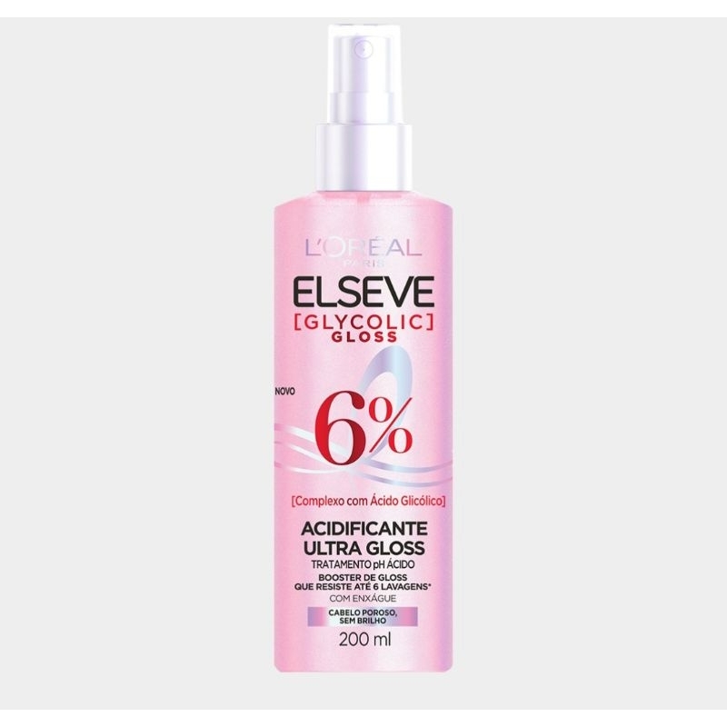 Spray Acidificante Elseve Glycolic Gloss 200ml | Shopee Brasil