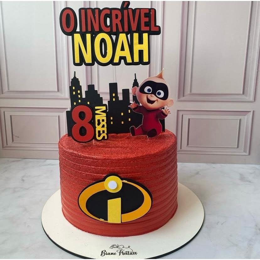 Topo de Bolo - Topper de Bolo Personalizado Aniversário Mesversario Os ...