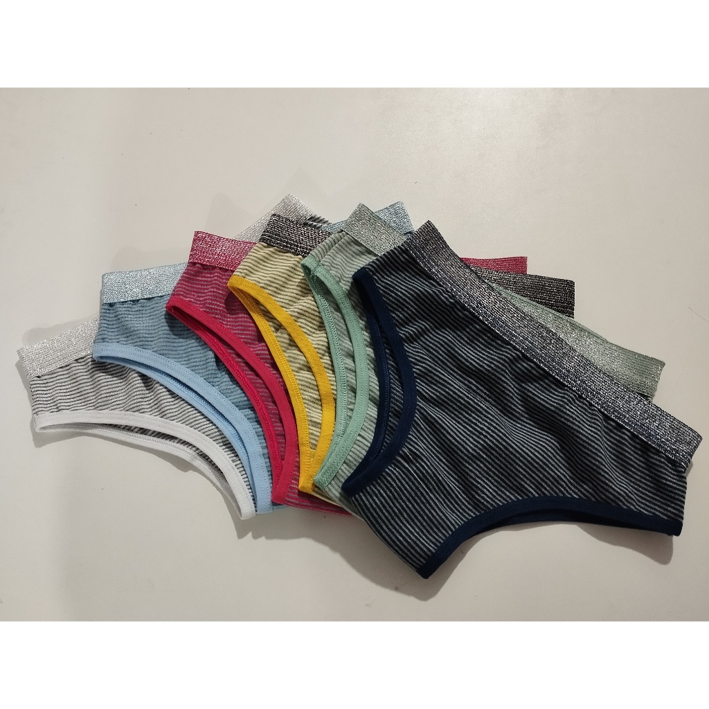 Kit 6 Calcinhas Juvenil Infantil, Calcinha Menina, Roupa Íntima Juvenil ...