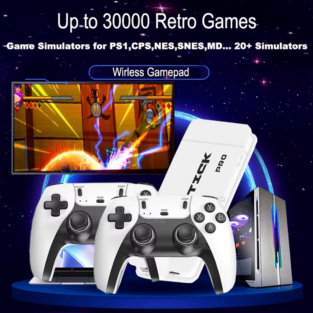 Gamestick Retro M15 PLUS 4K TV Console - Lançamento 2024 - 20 mil jogos ...