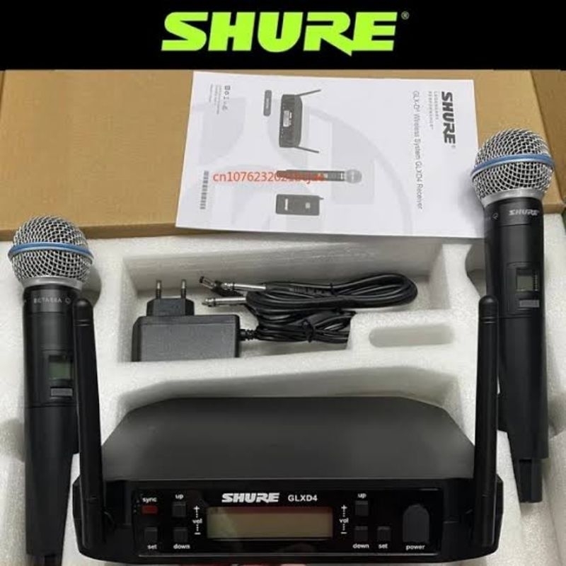 Microfone Shure Sem Fio Glxd4 Sm58 Glxd4 Sm 58 | Shopee Brasil