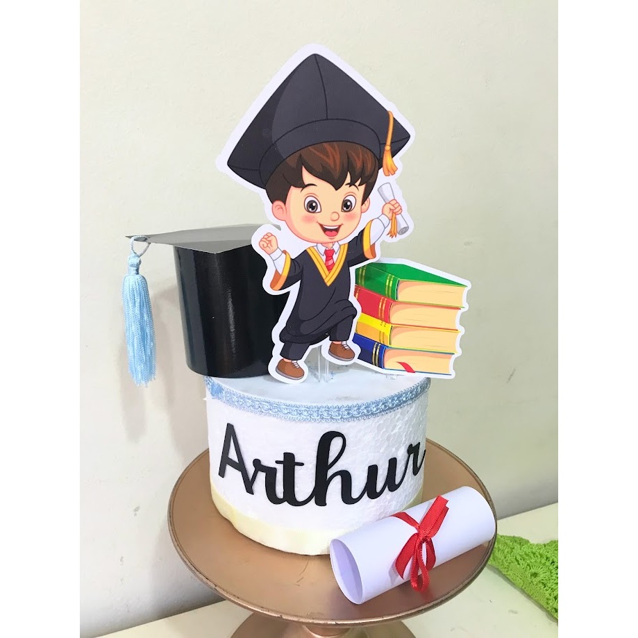 Topo De Bolo Formatura Mesversario Formatura Shopee Brasil