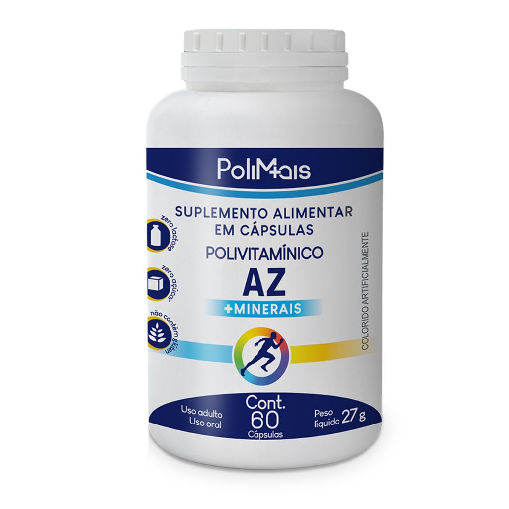 Polimais Polivitamínico A-Z C/60 Cápsulas Nutriex | Shopee Brasil