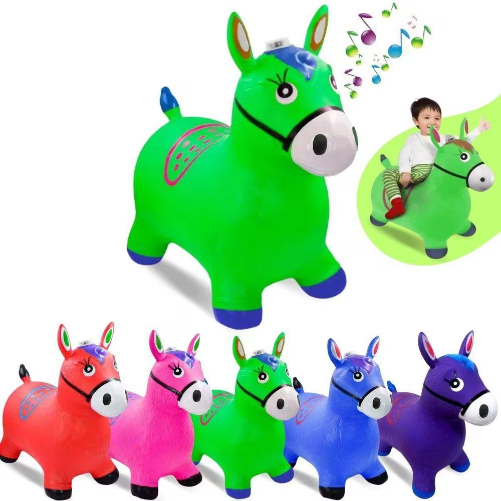 Cavalinho Upa Upa inflável pocoto brinquedo pula pula música infatil ...