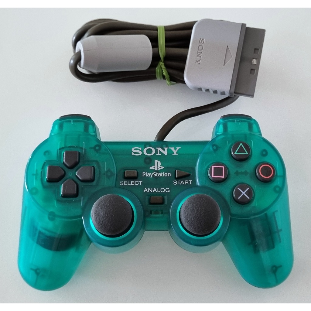 Controle de PS1 Fat/PSone Emerald Serie A Original | Shopee Brasil