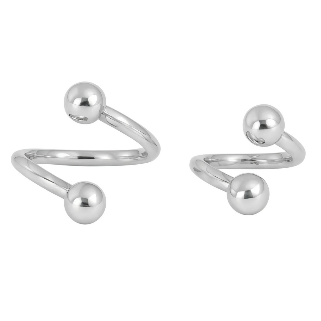 Piercing Twister Aço Cirúrgico Espiral Hélix Labret Antialérgico ...
