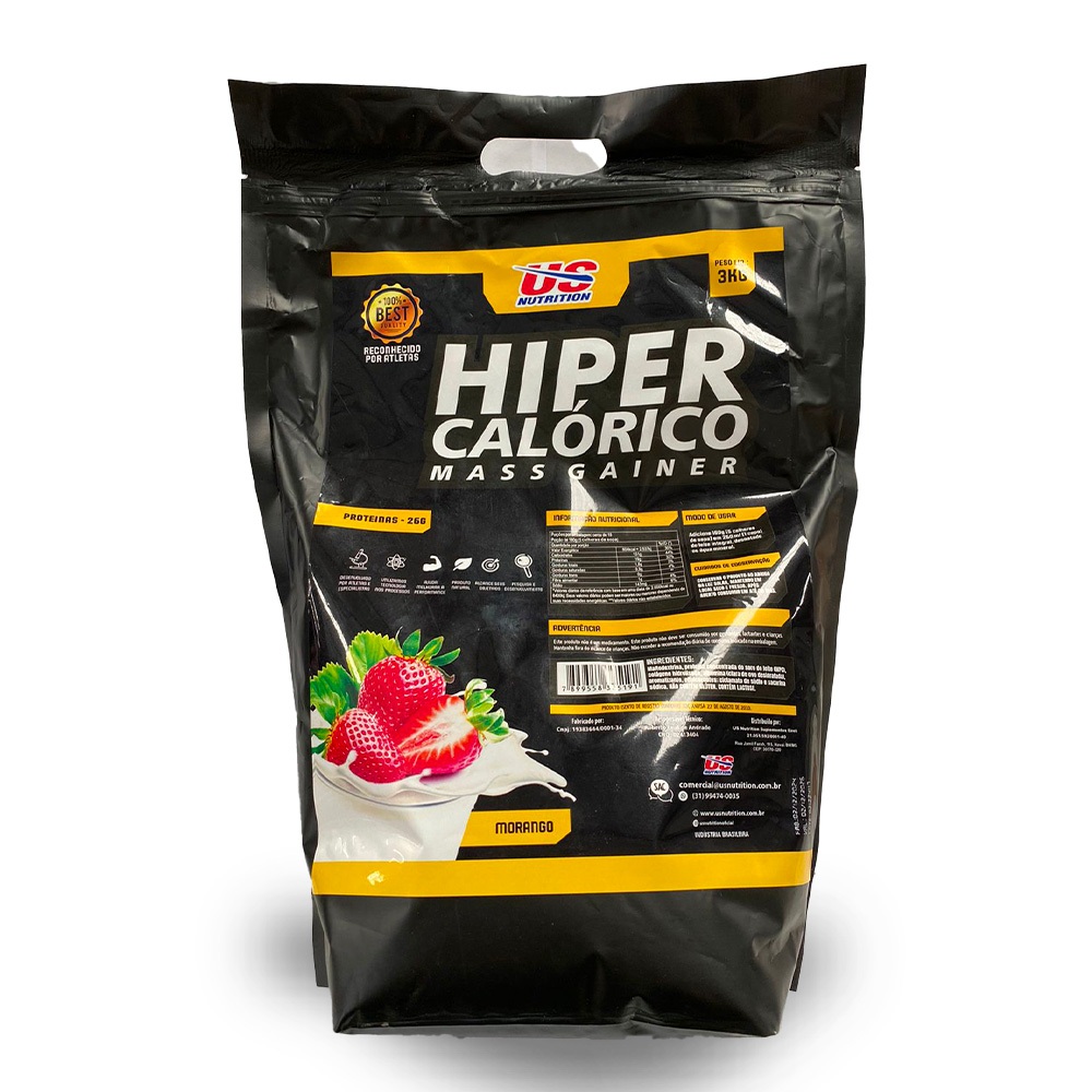 Hipercalórico 3kg Mass Gainer US Nutrition | Shopee Brasil
