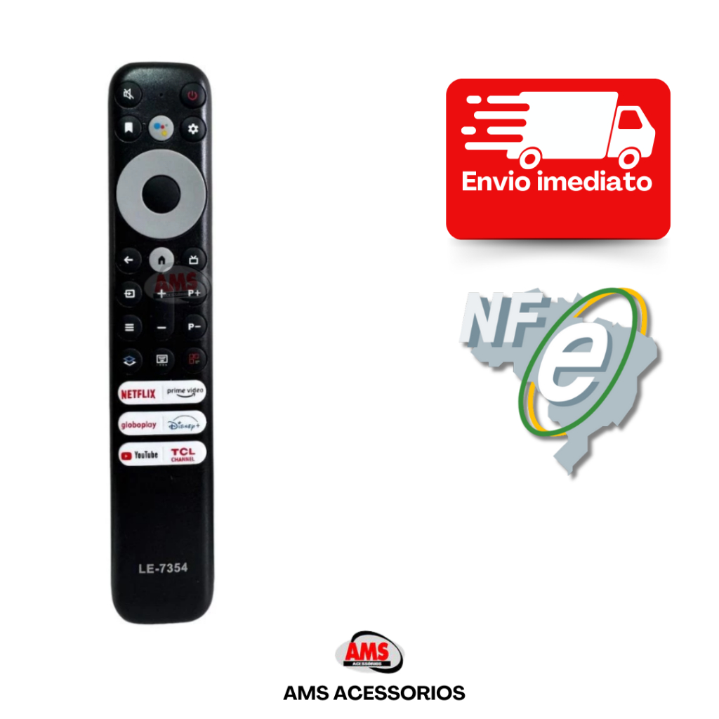 Controle Remoto Compatível Tv Tcl Smart Rc902v Fmr2 55p725 65p725 ...