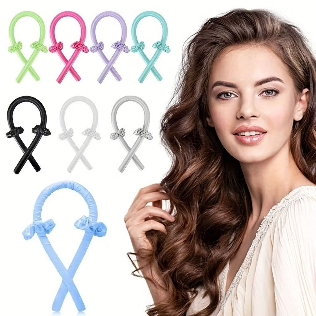 Kit de Modelagem de Cachos e Ondas com Varas de Encaracolar Sem Calor 3 ...