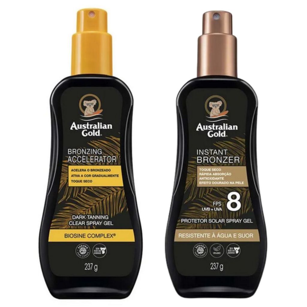 Bronzer Biosine Complex 237g E Protetor Solar Fps 8 - Australian Gold ...