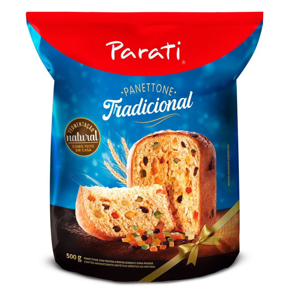 Panetone Parati Frutas Tradicional 400g | Shopee Brasil